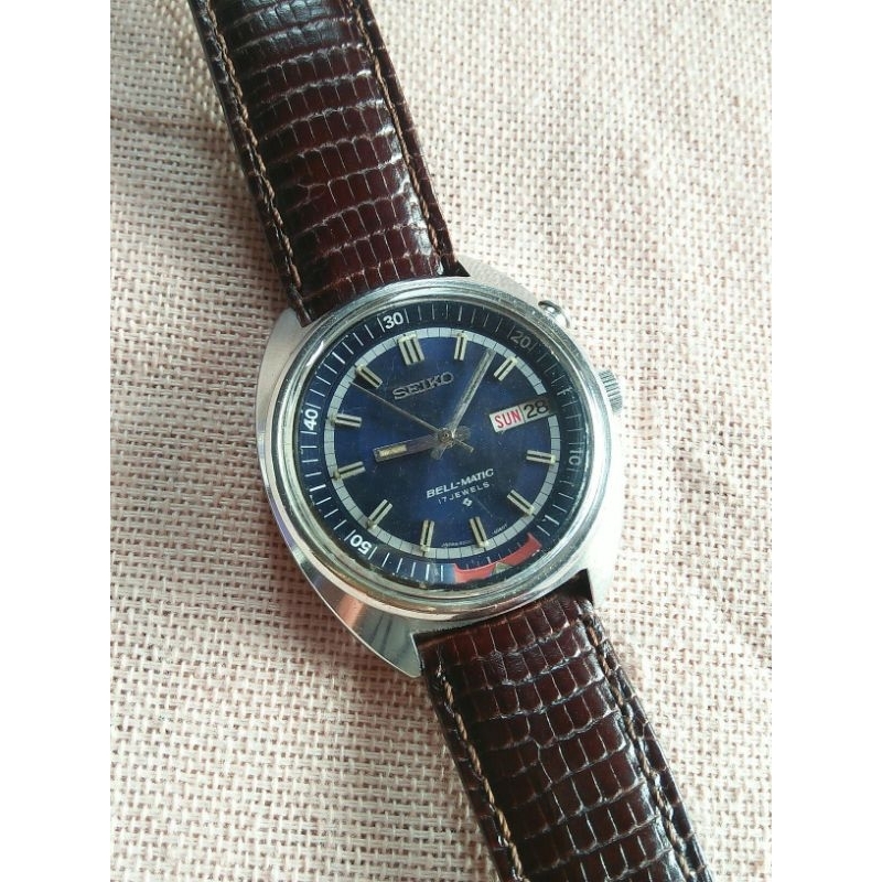 Jual Seiko bellmatic jam tangan antik seiko alarm bluedial japan ...