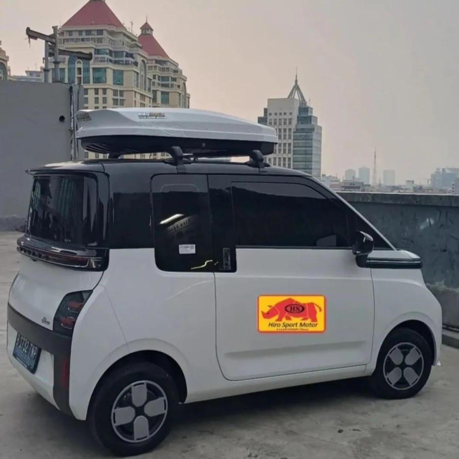 Jual paket roof box slim wuling air ev + cross bar | Shopee Indonesia