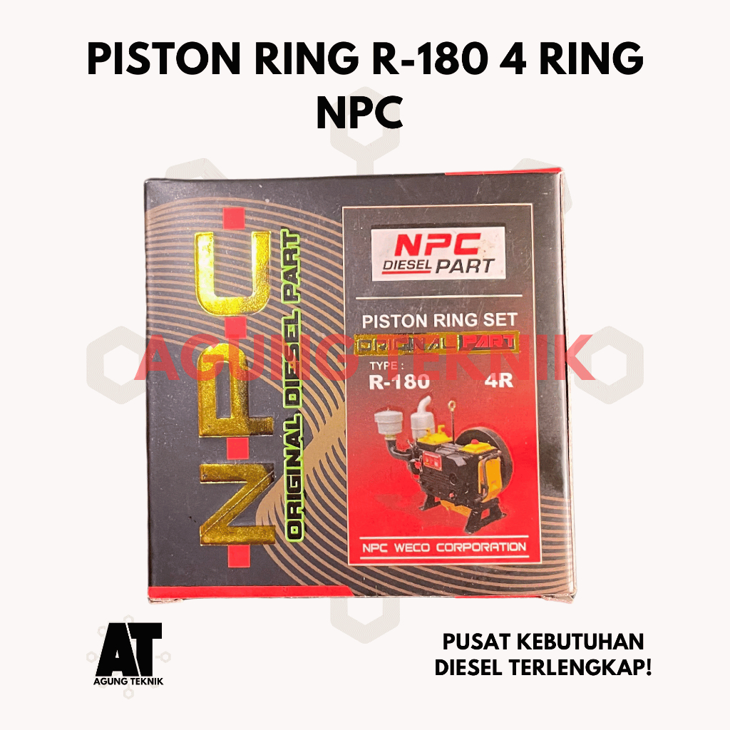 Jual Piston Ring R-180 / Ring Seker R180 4 Ring NPC | Shopee Indonesia