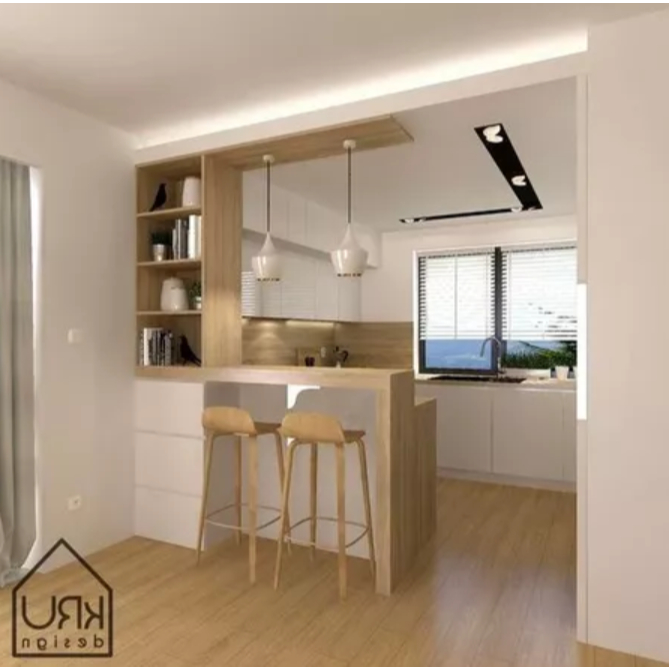 Jual Meja Bar Minimalis Modern 120 cm Sudah Dirakit dan Bisa Custom ...