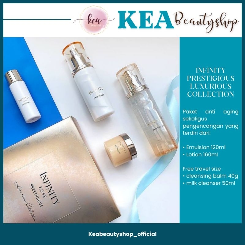 Jual KOSE INFINITY PRESTIGIOUS LUXURIOUS COLLECTION SET [FIRM LOTION 160ML + FIRM EMULSION 120ML ...