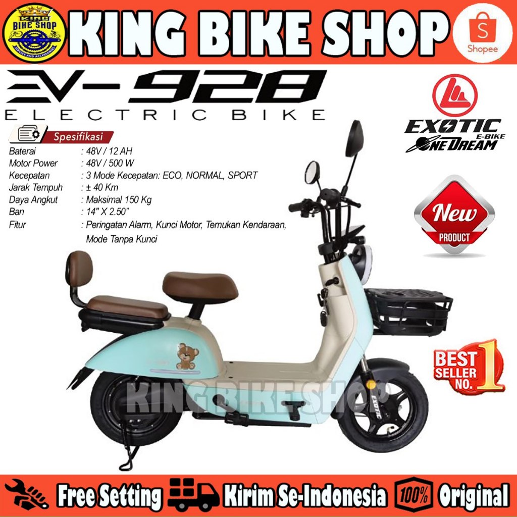 Jual Sepeda Listrik ET EV 928 BY PACIFIC 500 Watt Electric E Bike ...
