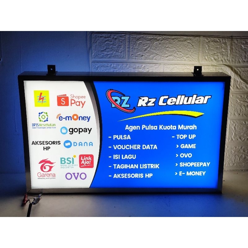 Jual Neon Box Outdoor Ukuran 30×50CM (Waterproof) | Shopee Indonesia