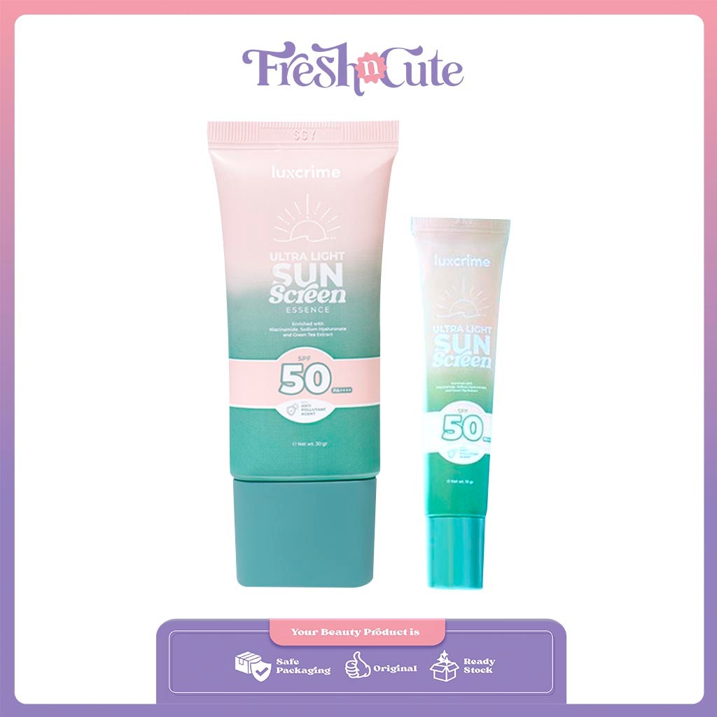 Jual LUXCRIME - Ultra Light Sunscreen Essence SPF 50 PA +++ 30g | Shopee Indonesia
