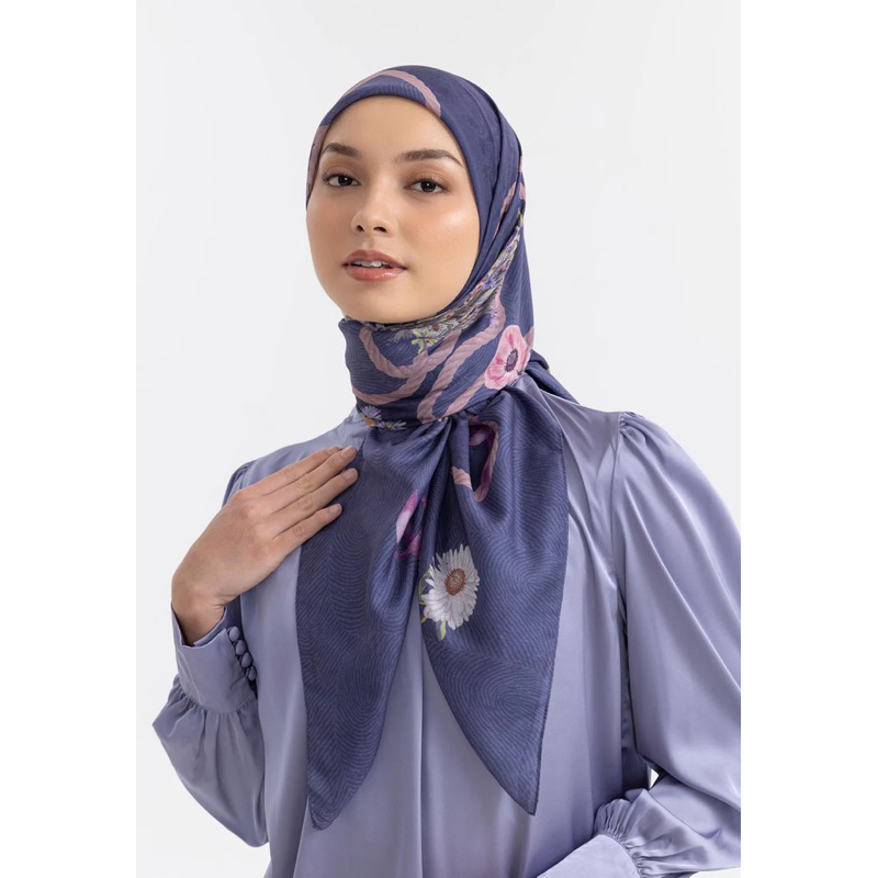 Jual Ria Miranda Sea Scarf Midnite Blue | Shopee Indonesia