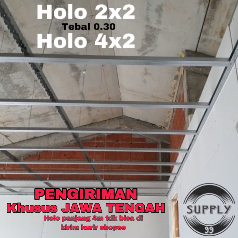 Jual HOLO HOLOW HOLLOW JAWA TENGAH 2x4 030 HARGA SUPPLIER HOLLOW RANGKA PLAFON / HOLLOW RANGKA ...