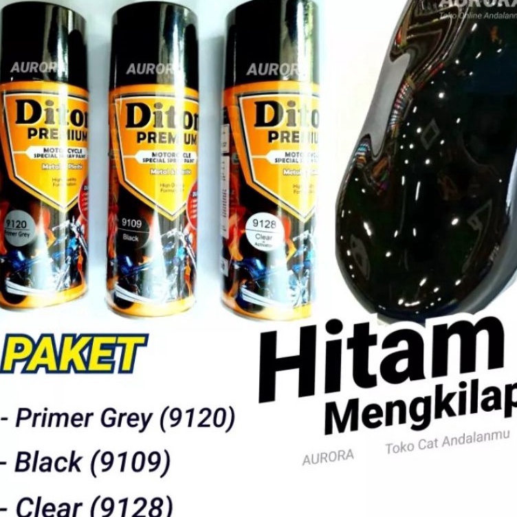 Jual Model Populer PAKET Diton Premium Black 919 Hitam Mengkilap ...
