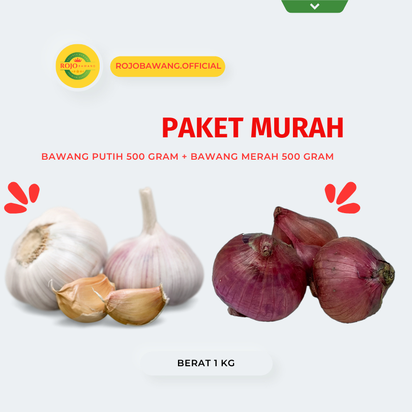 Jual PAKET BAMER BAPUT 1KG MURAH MERIAH/PAKET BAWANG MERAH BAWANG PUTIH MIX SUPER 1KG MURAH ...