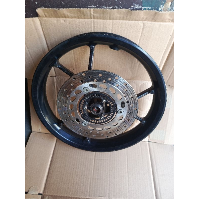 Jual pelek roda depan sama piringan Yamaha Lexi original | Shopee Indonesia