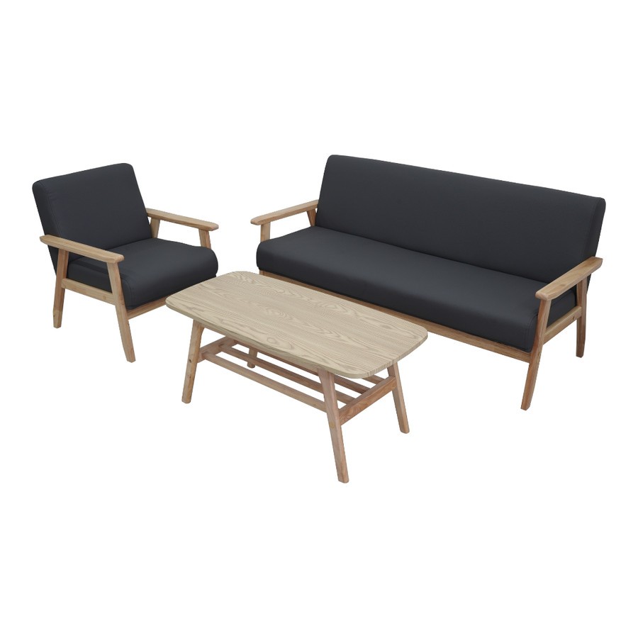Jual Sofa dan Meja Tamu Minimalis Japandi Style - Sofa 3Seat+Meja ...
