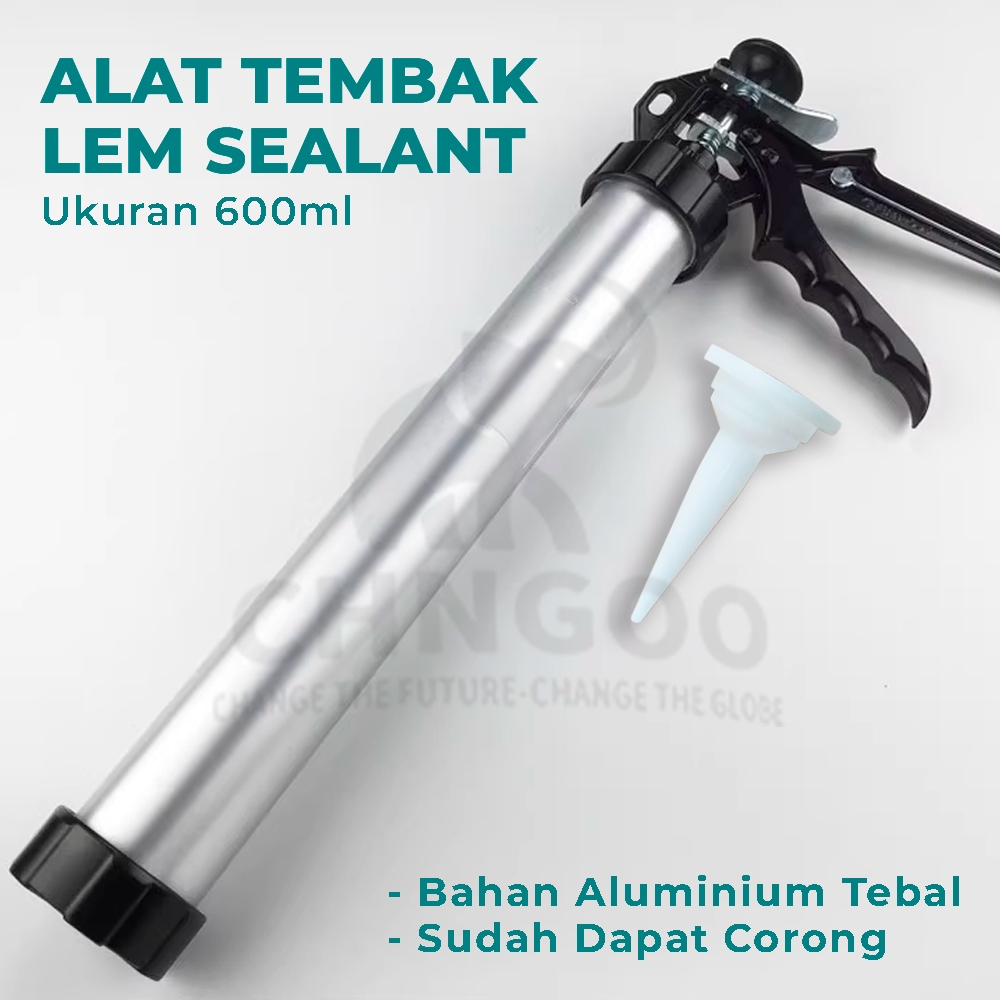 Jual Alat Tembak Lem / Pistol Lem Sealant Besar Caulking Gun 600ml ...