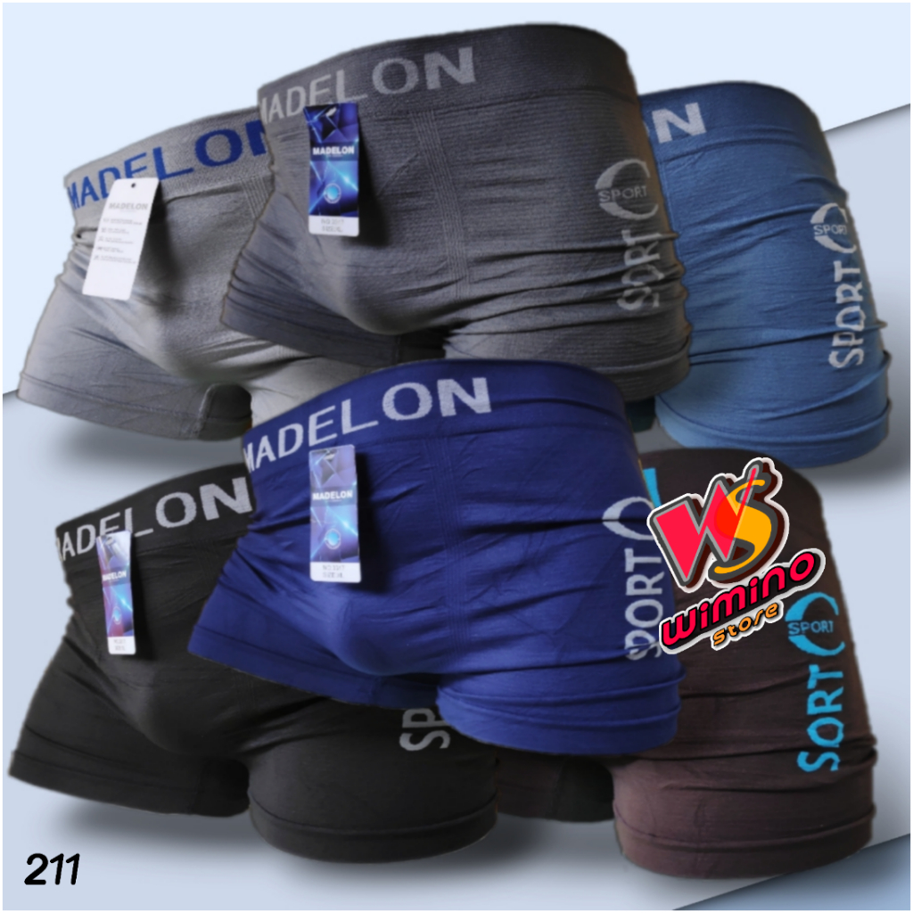 Jual W211 (3 - 6 Pcs) Madelon Celana Dalam Boxer Pria Dewasa Dan Remaja ...