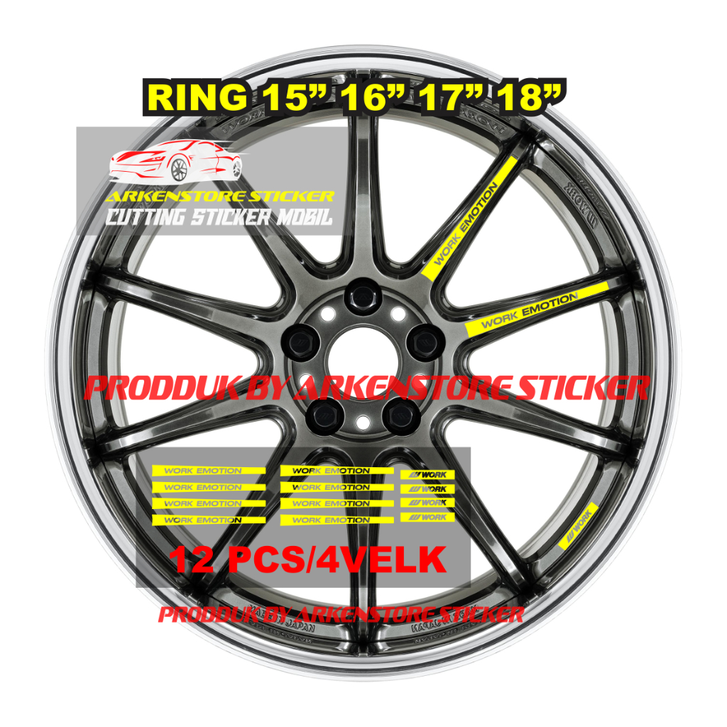 Jual STICKER VELK WORK EMOTION CUTTING STICKER VOLK VELK WORK EMOTION ...