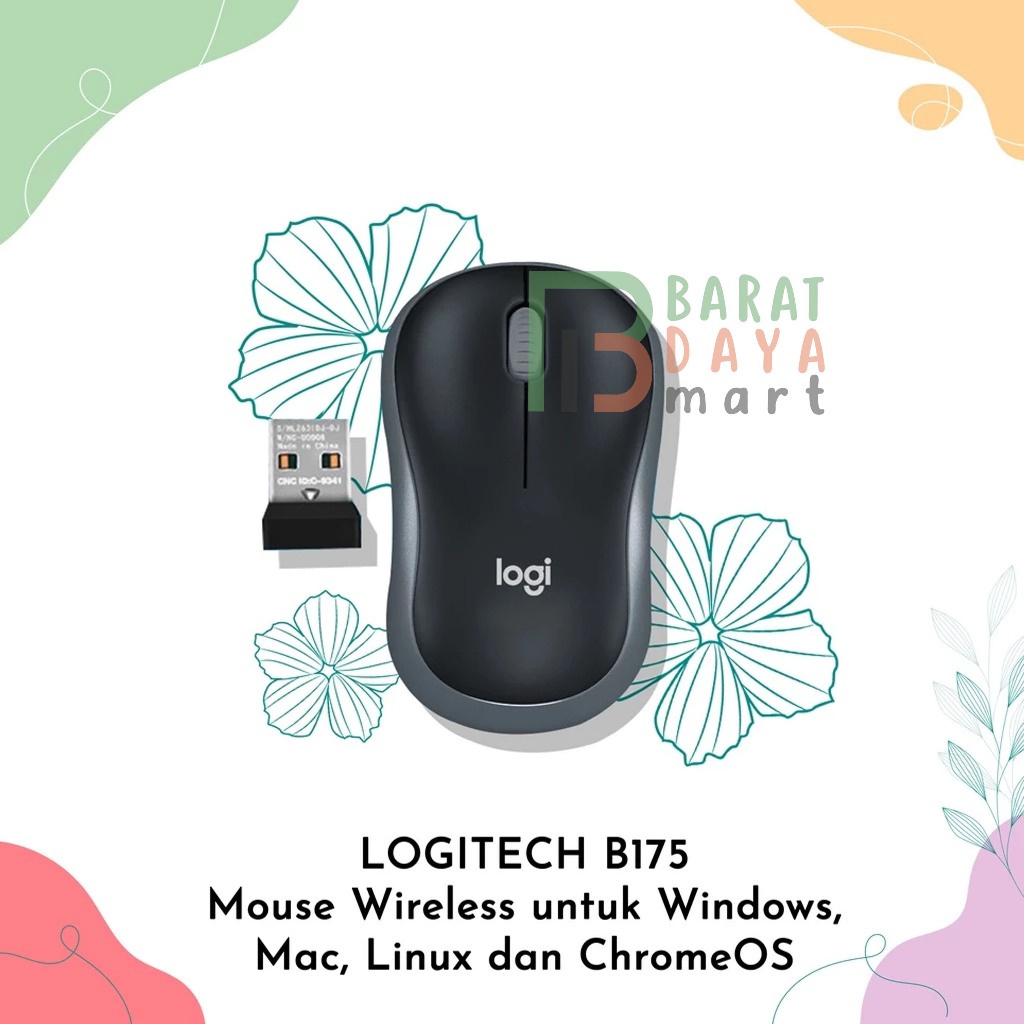 Jual Mouse Logitech B175 Mouse Wireless Garansi RESMI | Shopee Indonesia