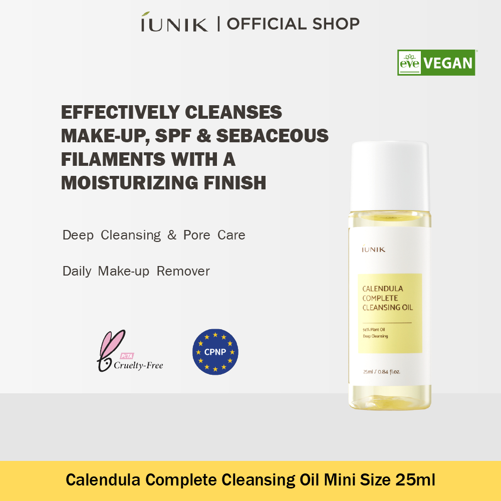 Jual IUNIK [MINI SIZE] Calendula Complete Cleansing Oil 25ml | Shopee ...
