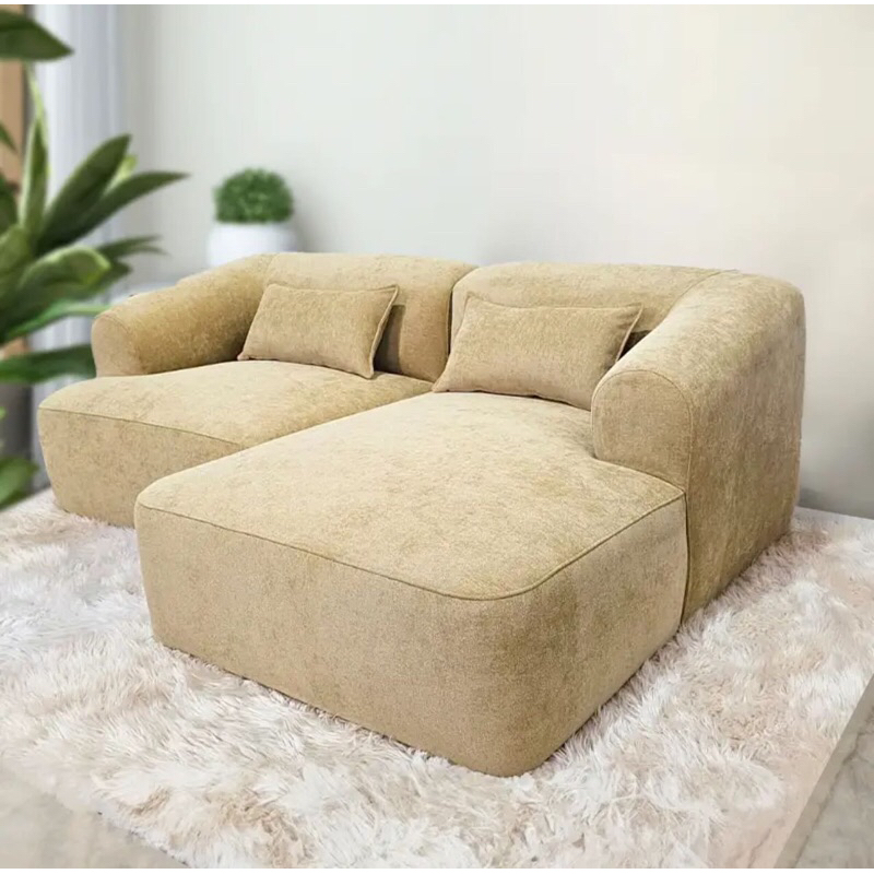 Jual SOFA LETTER L/ SOFA SUDUT MINIMALIS MODERN | Shopee Indonesia