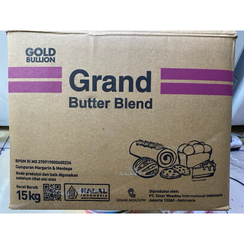 Jual Gold Bullion Grand Butter Bland 500gr | Shopee Indonesia