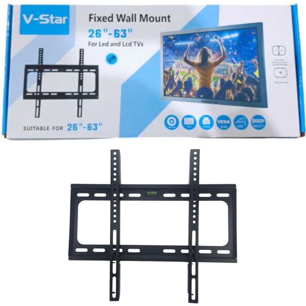 Jual TV Bracket Monitor Dinding Braket Penyangga Adjustable for 26-63 ...