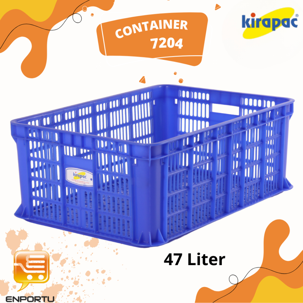 Jual Kirapac Industrial Container 7204 - Keranjang kontainer 47 Liter ...
