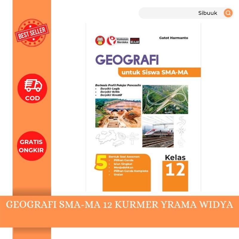 Jual BUKU GEOGRAFI UNTUK SISWA SMA-MA KELAS 12 KURIKULUM MERDEKA - YRAMA WIDYA | Shopee Indonesia
