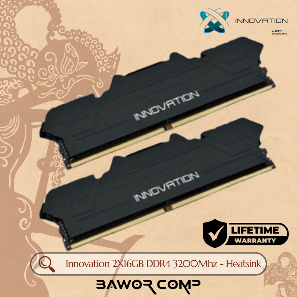 Jual Innovation Prime Longdimm DDR4 16GB x 2 3200Mhz | Memory Ram 32GB PC 3200 - Heatsink ...