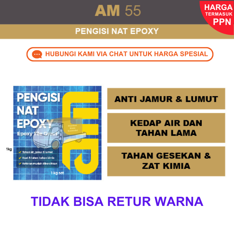 Jual AM 55 semen pengisi nat Epoxy Tile Grout 1 kg BEST PRICE | Shopee ...