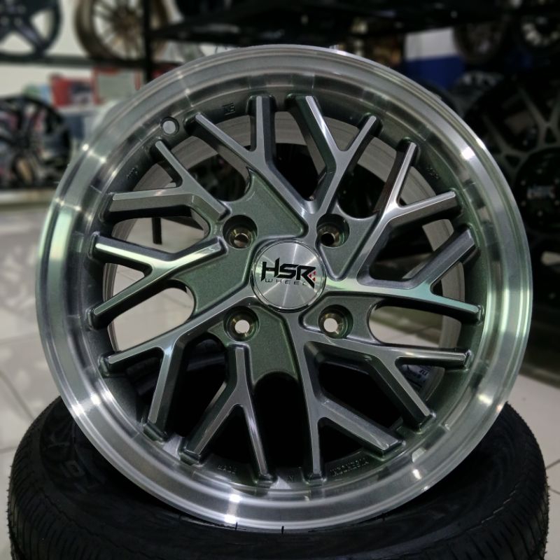 Jual velg racing mobil HSR terbaru ELEGANTE r15 bisa buat kijang brio yaris datsun ignis calya ...