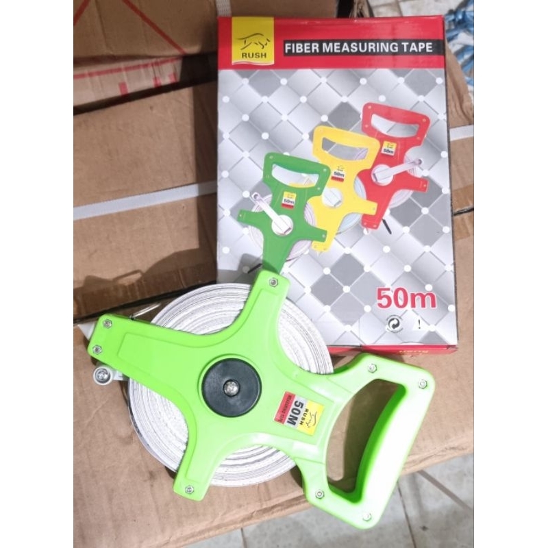 Jual Meteran Roll / Meteran Fiber Pvc 50 Meter | Shopee Indonesia