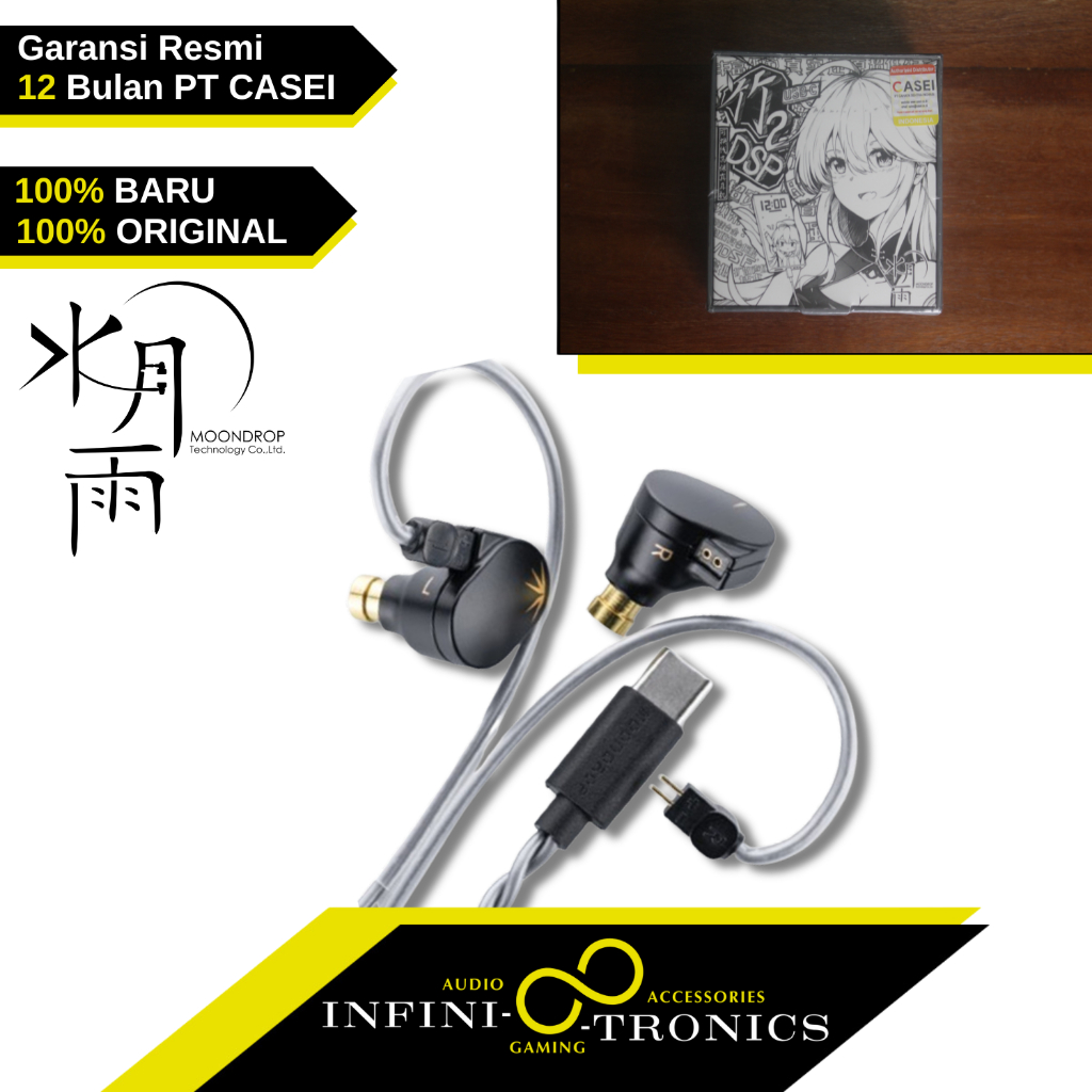 Jual Earphone Moondrop Chu 2 II DSP Type C With Mic In Ear Monitor Earphone IEM | Shopee Indonesia