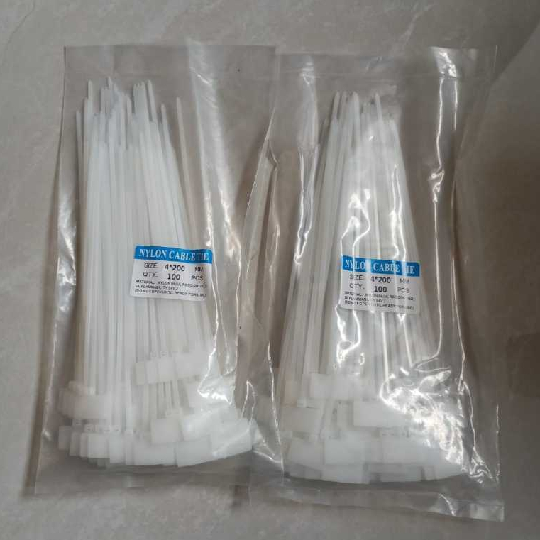 Jual Kabel Ties Label Putih Nylon 10cm isi 100pcs Name Tag Label ...