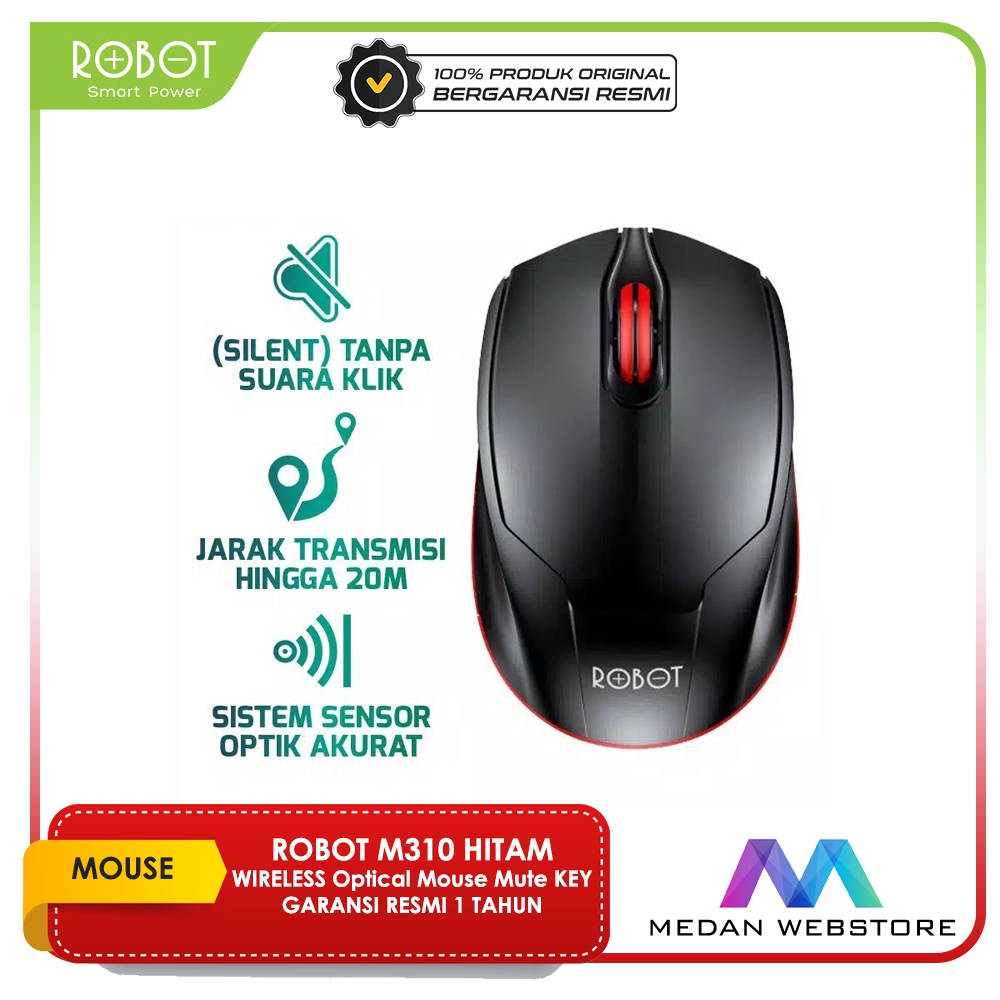 Jual ROBOT M310 Mouse Wireless Silent ROBOT M310 Silent 1600DPI Mouse ...