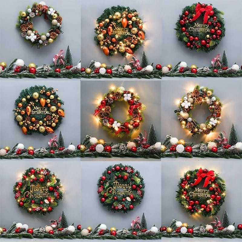 Jual KRANS CHRISTMAS PREMIUM Dekorasi Karangan Bunga Pintu Natal ...