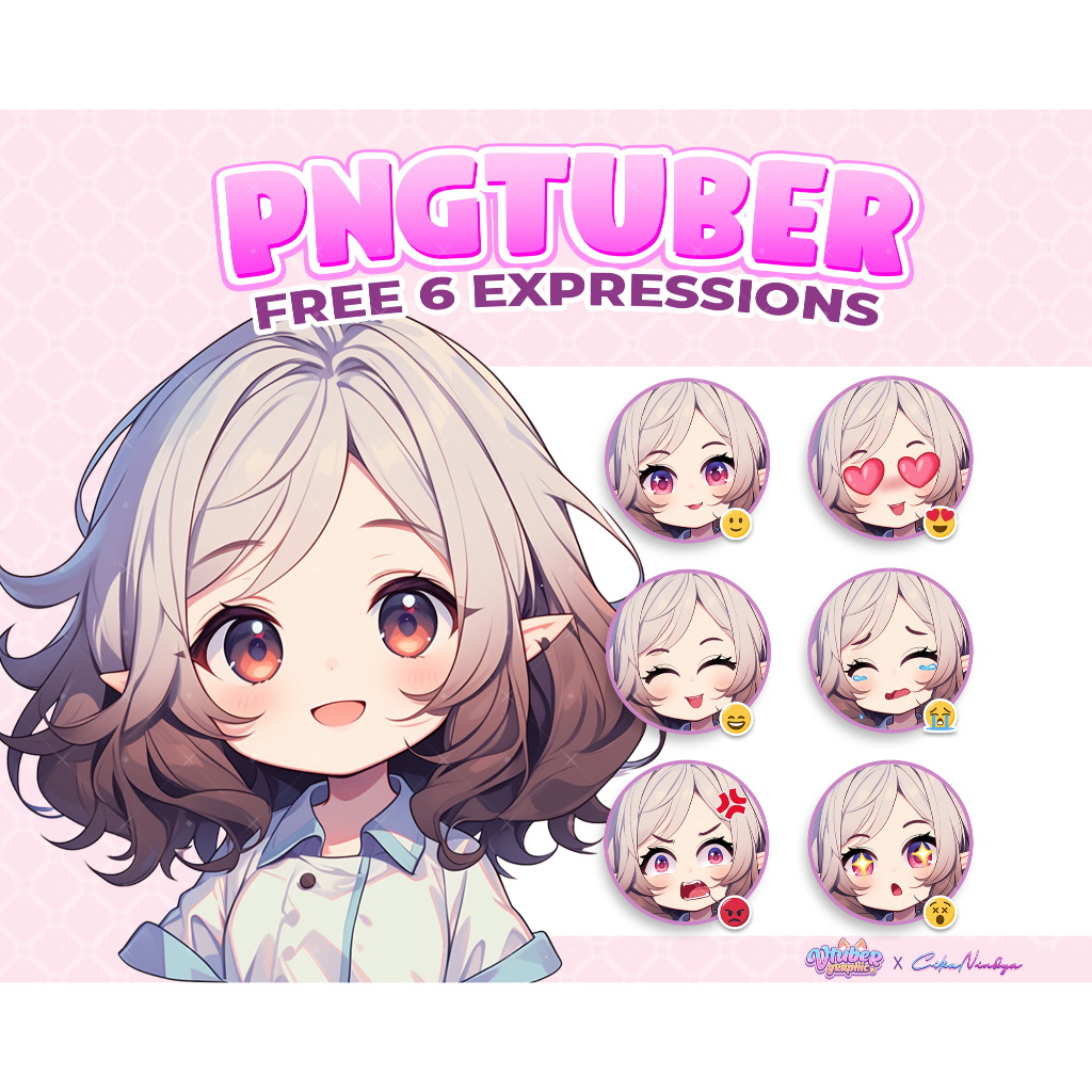Jual PNG Tuber | Chibi Menggemaskan untuk Konten Streaming | PNG Tuber ...