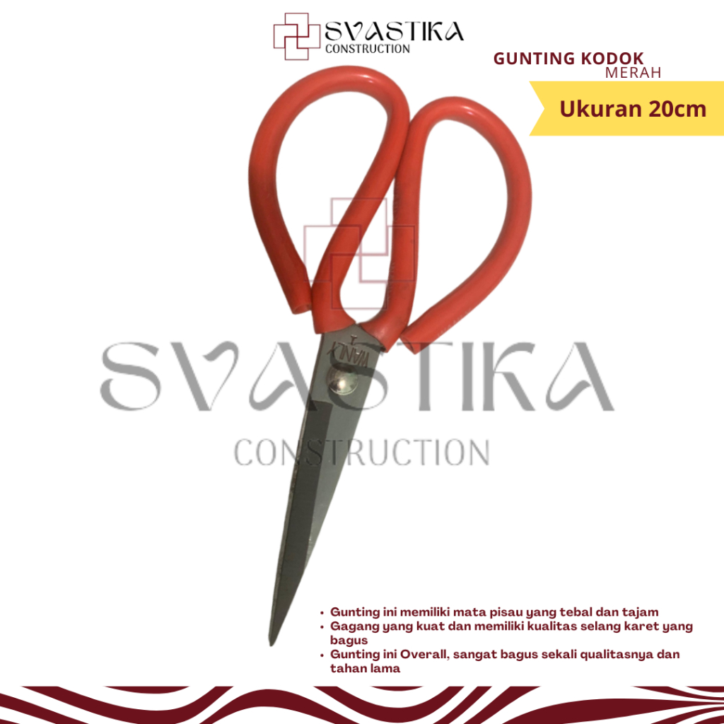 Jual Gunting Kodok Butterfly Besar 20cm Gunting Kain Seng Serbaguna ...