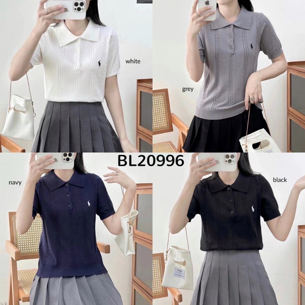 Jual [FG] Pollo Braids Line Knit Top BL20996 | Shopee Indonesia
