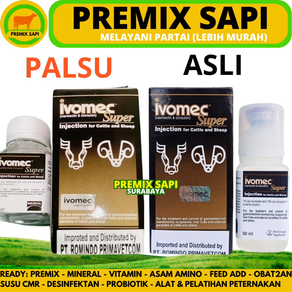 Jual IVOMEC SUPER 50ML ORIGINAL ROMINDO - Efektif Basmi Kutu ...