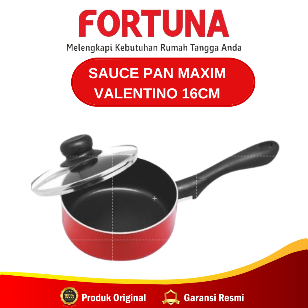 Jual Maxim Sauce Pan Valentino 16CM SP+GC (Tutup Kaca) | Shopee Indonesia