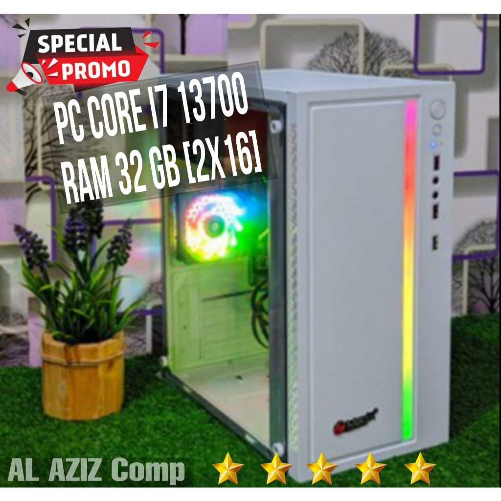 Jual PC Cpu Komputer Rakitan Intel Core i7 13700 RAM 32gb SSD 256gb ...