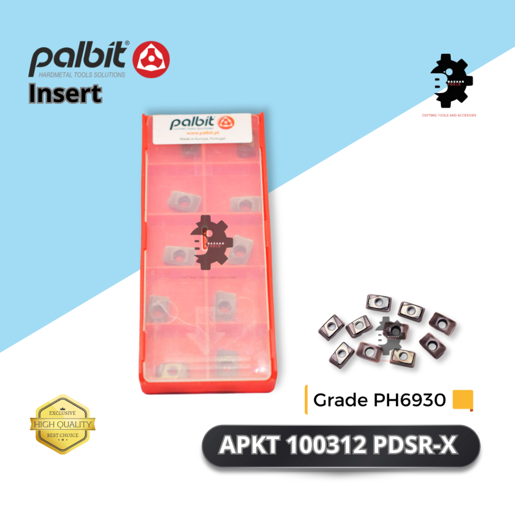 Jual INSERT APKT 100312 PDSR-X Grade PH6930 - Merk PALBIT - Insert ...
