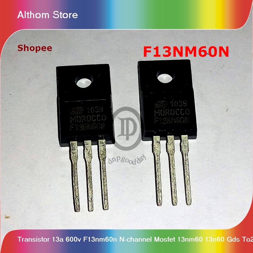 Jual transistor 13a 600v f13nm60n n-channel mosfet 13nm60 13n60 gds to220 f | Shopee Indonesia