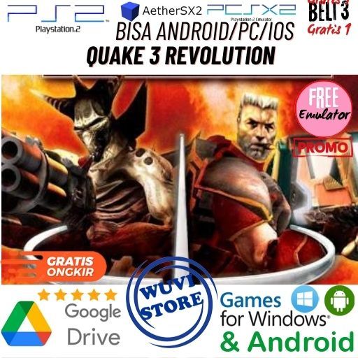 Jual PS 2 Quake 3 Revolution | Bisa di PC / Android / IOS Plus Emulator | Beli 3 Gratis 1 ...