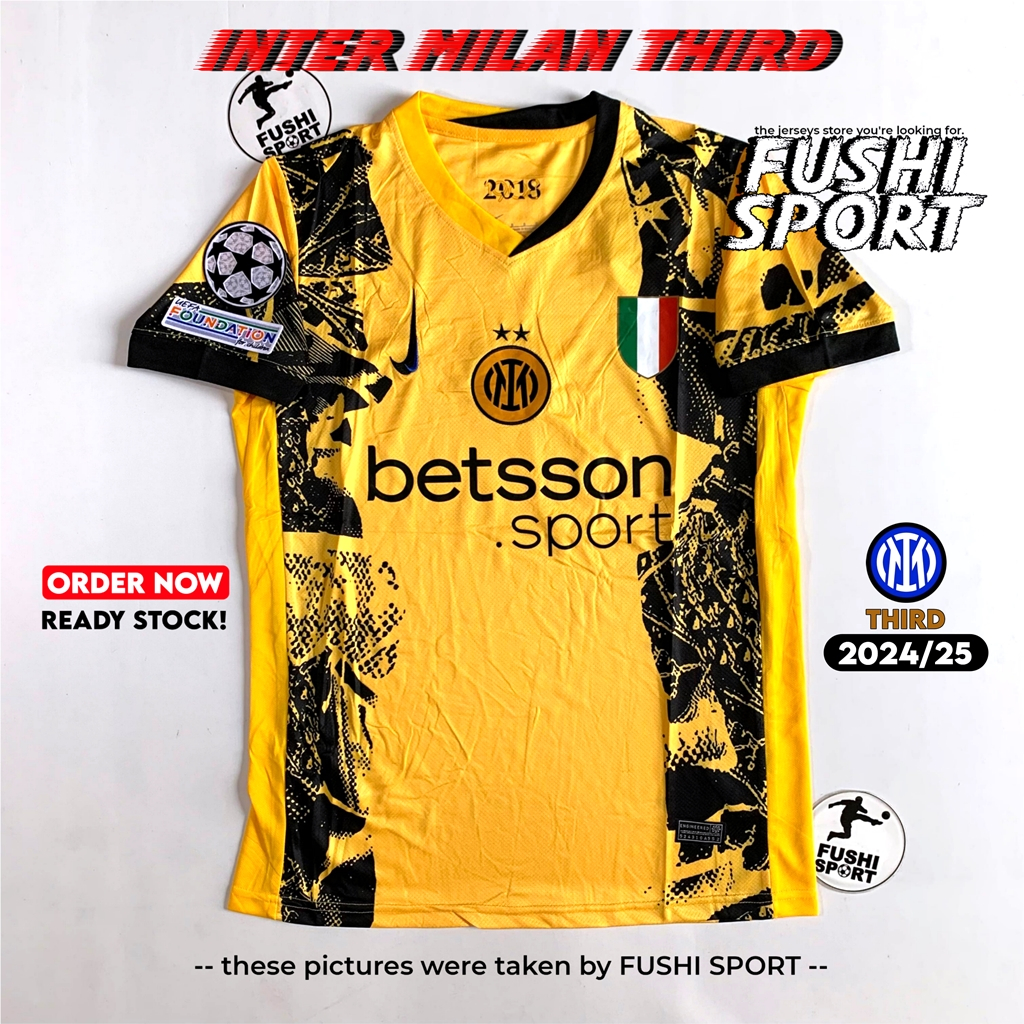 Jual Jersey Baju Bola Inter 3rd Third Full Patch 2024 2025 NEW Grade ...