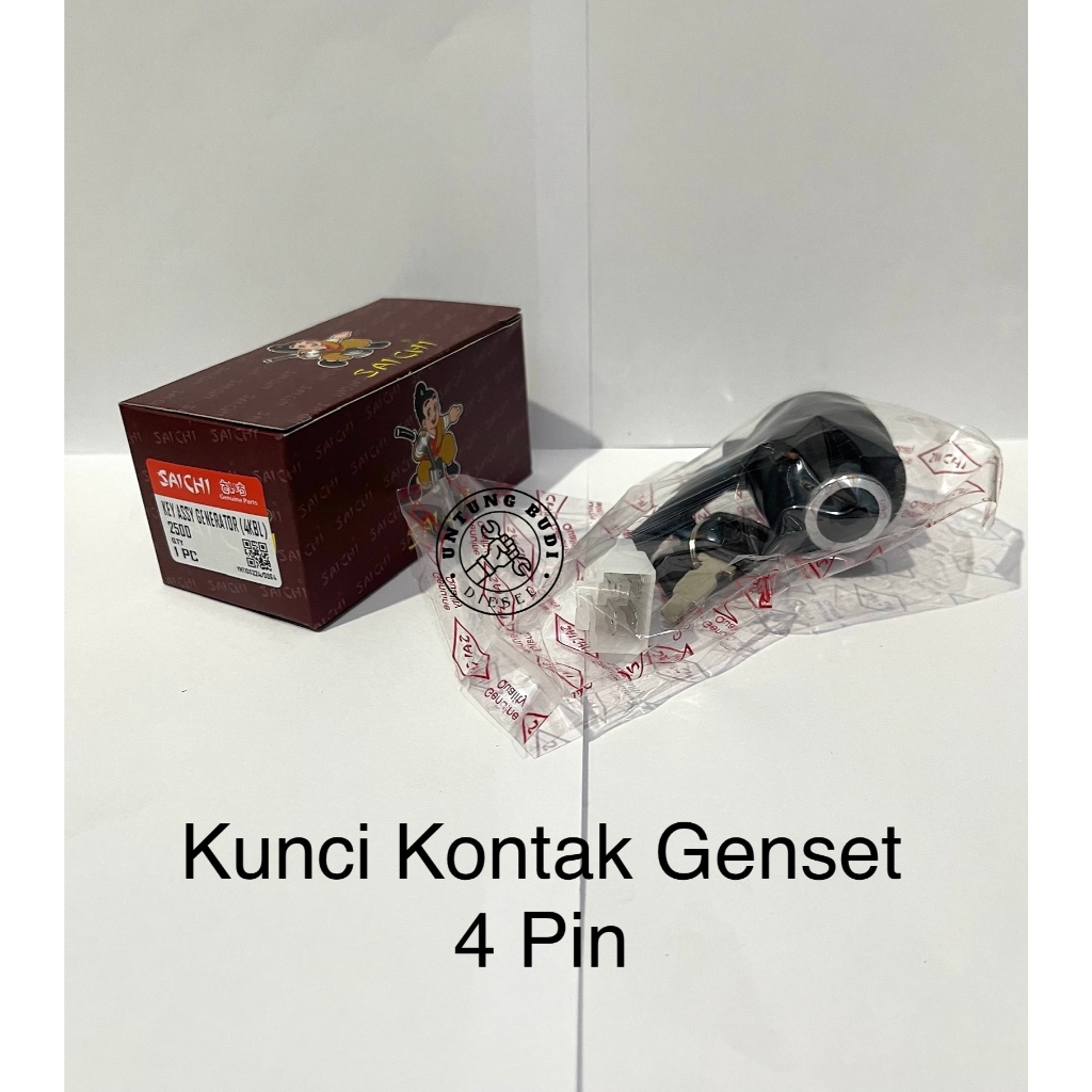 Jual Kunci Kontak Genset 4 Pin Saichi Engine Switch Key Kabel 4 Genset ...