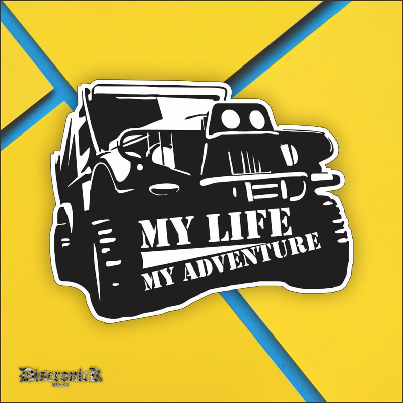 Jual Stiker / Sticker My Life My Adventure Brand Logo Cutting | Shopee ...