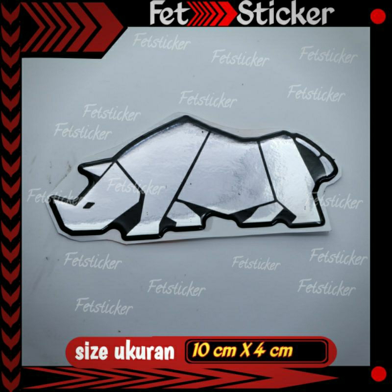 Jual Emblem Logo Badak Jimny / Emblem Badak Katana / Emblem Badak 4X4 ...