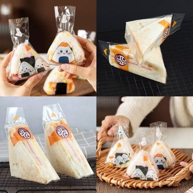 Jual Plastik kemasan Onigiri dan Sandwich ECERAN per 1 lembar plastik ...