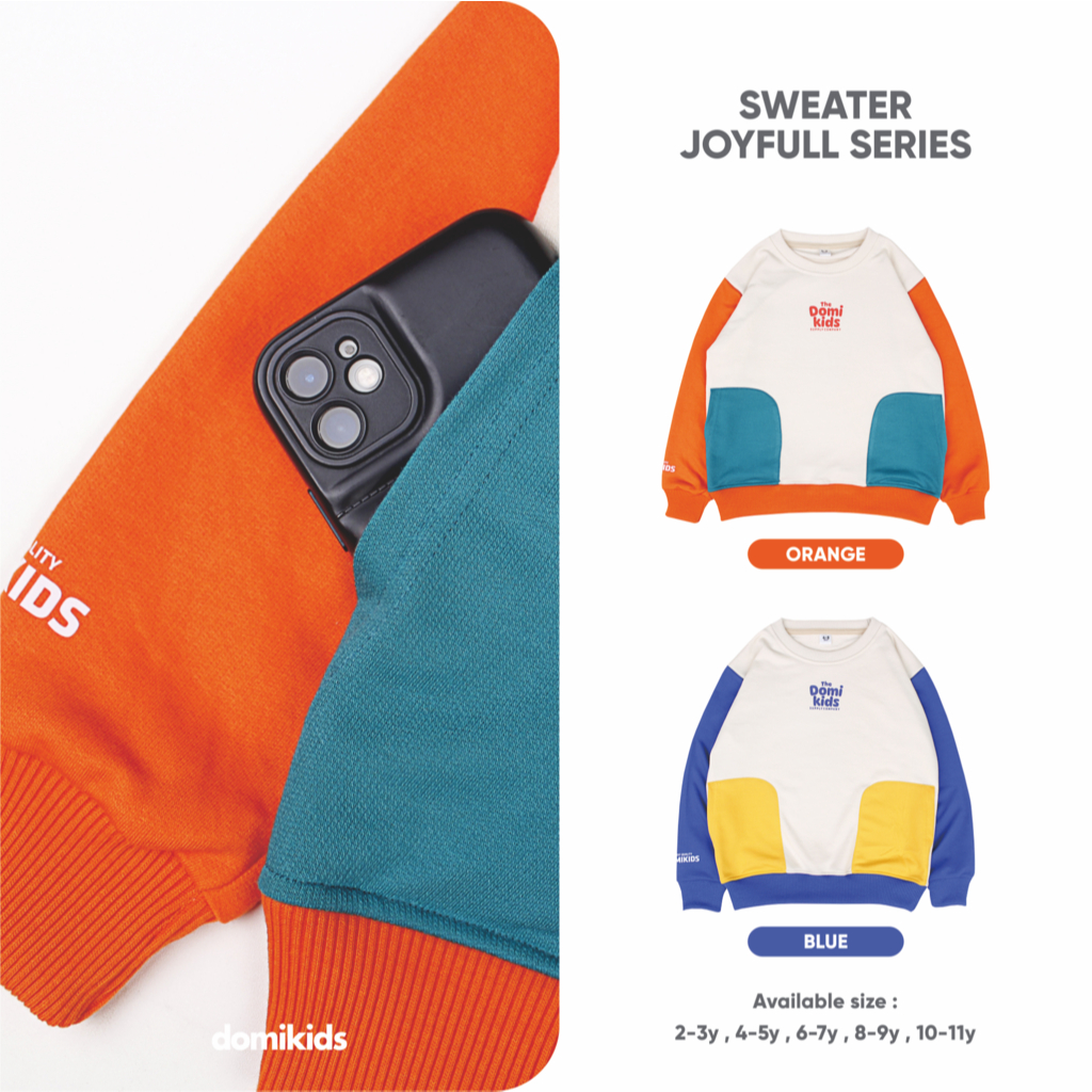 Jual Domikids Sweater Anak Laki Laki Perempuan Sweater Joyfull | Shopee ...