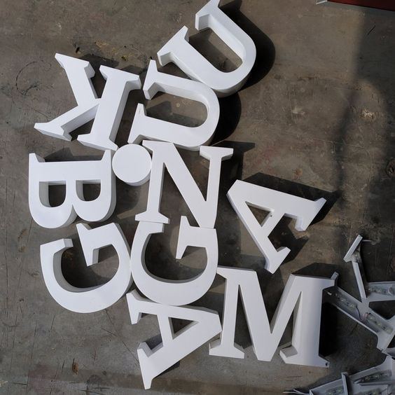 Jual Huruf Timbul Abjad A-Z Letter spon eva/huruf timbul custom 10cm ...