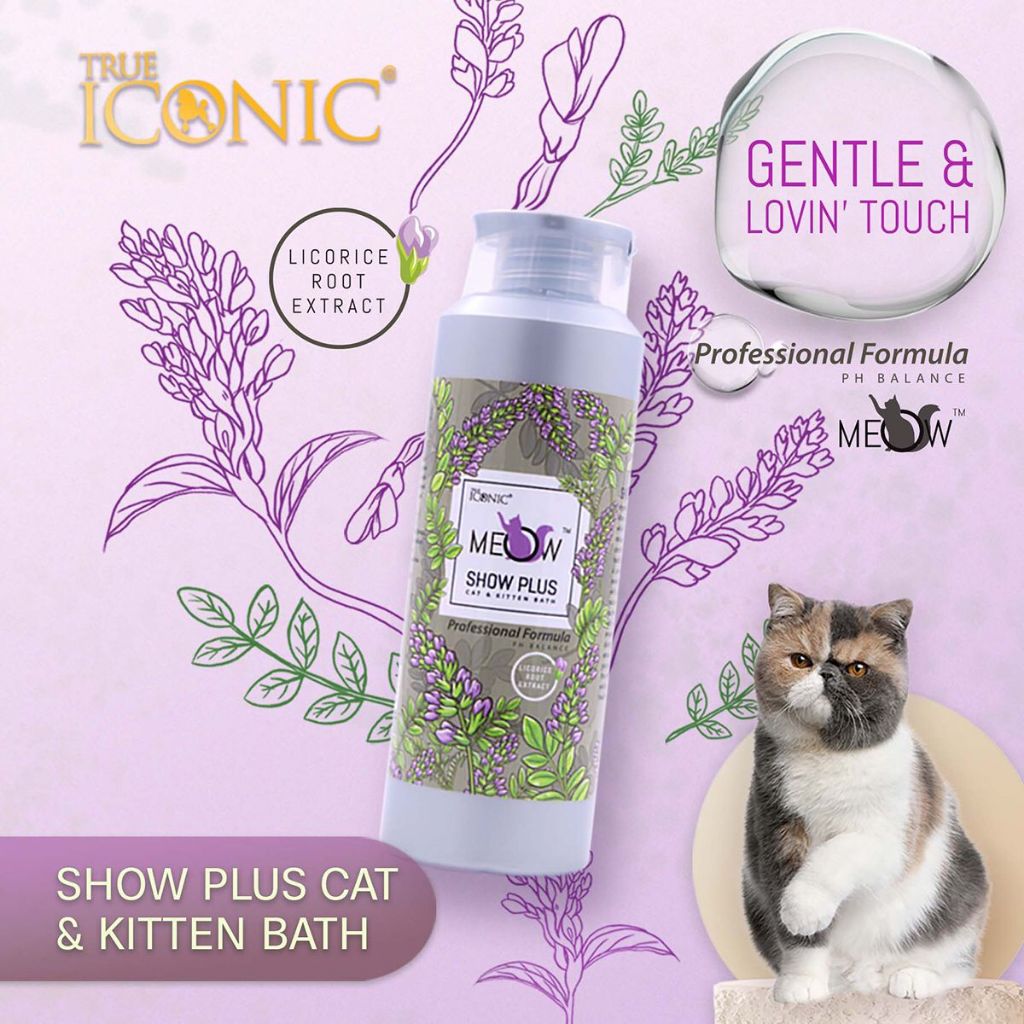 Jual TRUE ICONIC Shampoo Kucing Premium Gentle Meow Show Plus 400ml ...