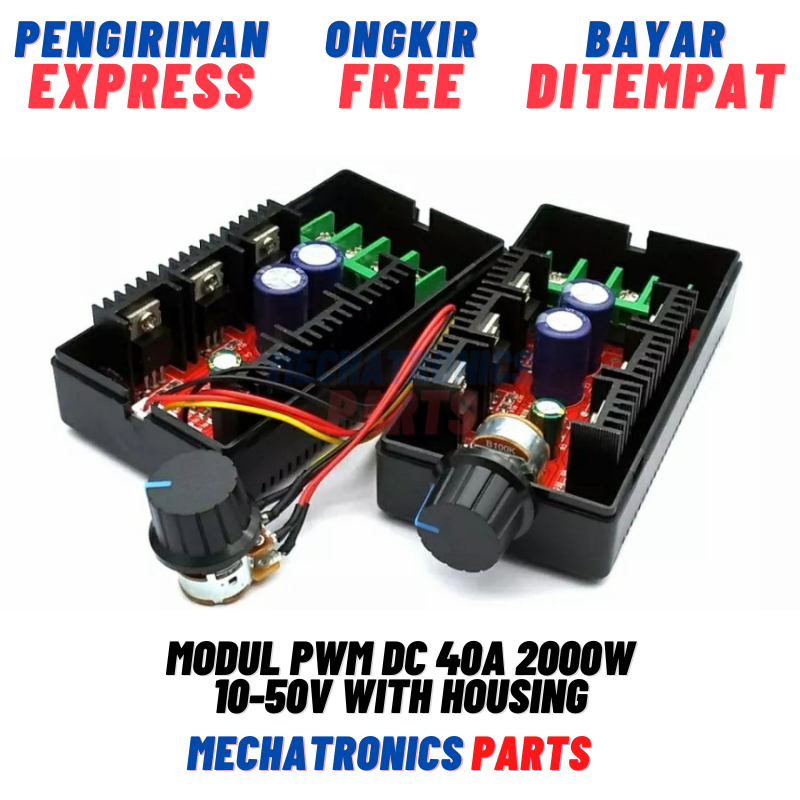 Jual Modul PWM DC 40A 2000W 10-50V With Housing Speed Control Motor ...